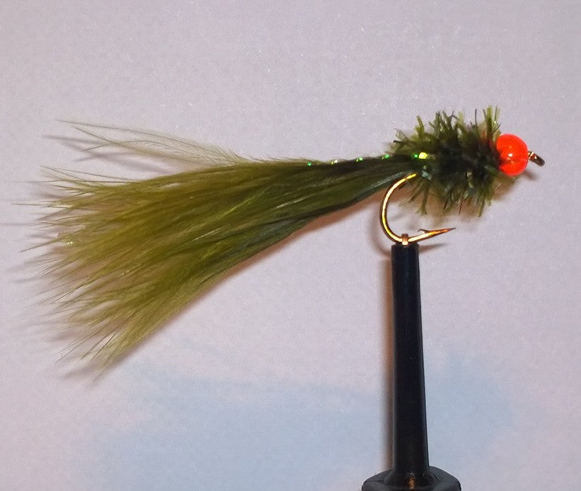 Orange Mini Pulse Damsel X2 – Taff Bargoed Flies